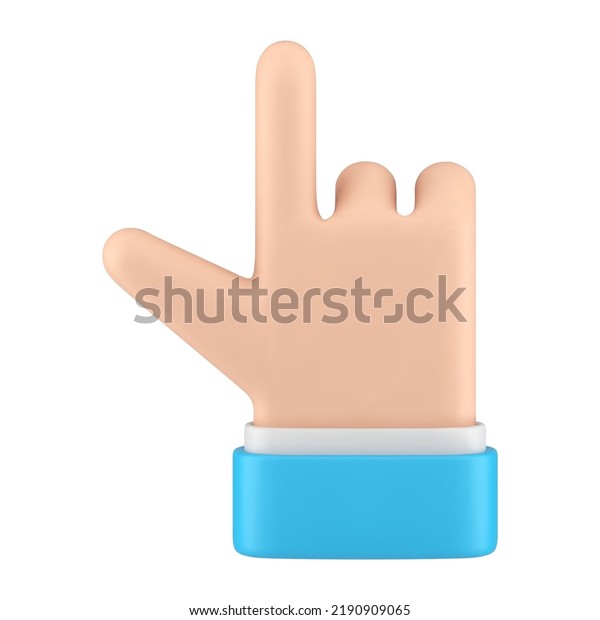 Businessman Hand Forefinger Pointer Advertising Touch Stock Vector ...