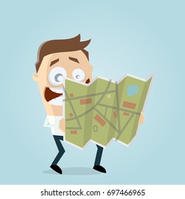 5,557 Character holding map Stock Illustrations, Images & Vectors ...