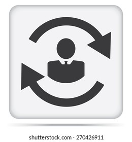 Update Profile Personal Account Icon Change Stock Vector (Royalty Free ...