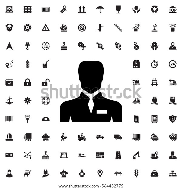 Businessman Icon Illustration Isolated Vector Sign Stock Vector ...