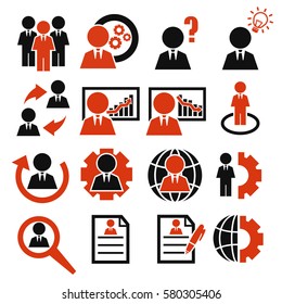 Businessman Icon Set Stock Vector (Royalty Free) 580305406 | Shutterstock