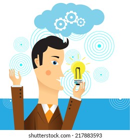 Businessman Ideas Stock Vector (Royalty Free) 217883593 | Shutterstock