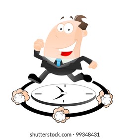 Businessman Late Work Stock Vector (Royalty Free) 99348431 | Shutterstock