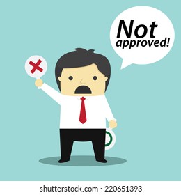 Free Hand Drawing Business Man Happy Stock Vector (Royalty Free) 464166035