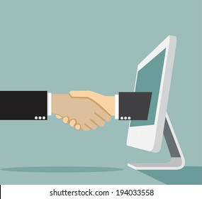 23,619 Hand shake computer Images, Stock Photos & Vectors | Shutterstock