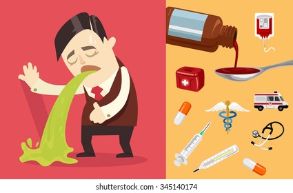 1,791 Man puking Images, Stock Photos & Vectors | Shutterstock