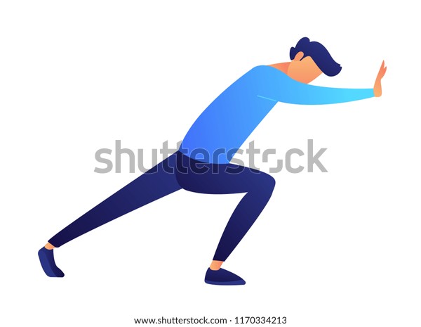 Businessman Pushing Wall Vector Illustration Successful Stock Vector ... Businessman Pushing Wall Vector Illustration Successful Stock Vector ...