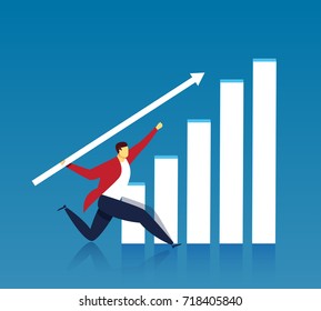 Real Estate Market Price Rising Chart Stock Vector (Royalty Free ...