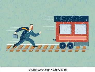 260 Man Running Catch Train Images, Stock Photos & Vectors | Shutterstock
