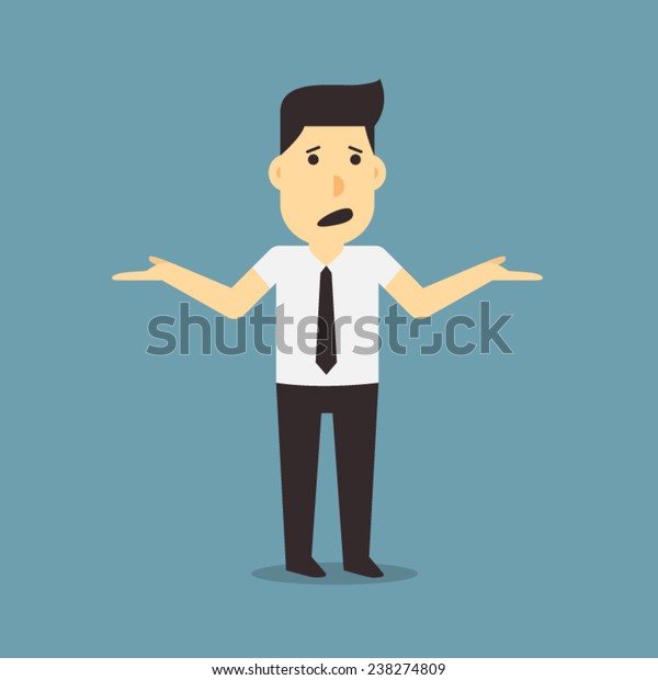 Businessman Say No Problem Stock Vector (Royalty Free) 238274809