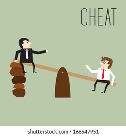 Businessmen Cheated Stock Vector (Royalty Free) 166547951