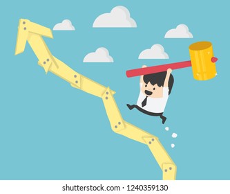 Businessmen Create Graphs Success Stock Vector (Royalty Free ...