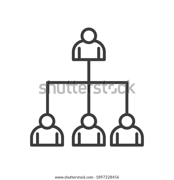 Businesspeople Avatars Flow Chart Design Teamwork Stock Vector (Royalty ...