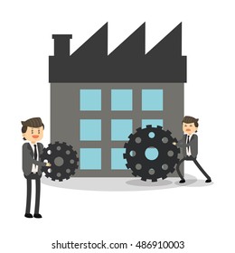 Businesspeople Cartoon Solution Design Stock Vector (Royalty Free ...