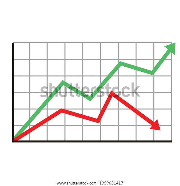 Bussines Graphics Down Vector Design Stock Vector (Royalty Free ...