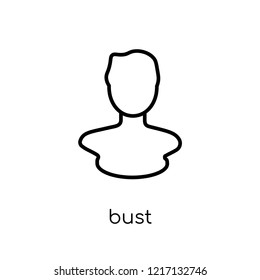 Bust Icon Trendy Modern Flat Linear Stock Vector (Royalty Free ...