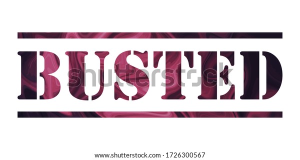 Busted Vector Stamp White Isolated Stock Vector (Royalty Free ...