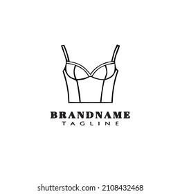 Bustier Logo Cartoon Icon Design Template Stock Vector (Royalty Free ...