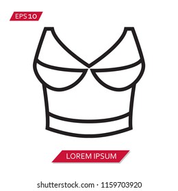 Bustier Vector Icon Symbol Stock Vector (Royalty Free) 1159703920 ...