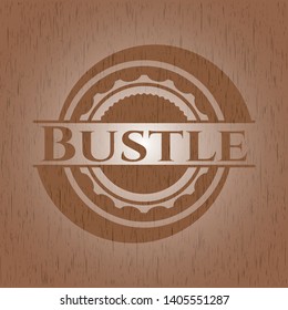 Bustle Badge Wood Background Stock Vector (Royalty Free) 1405551287 ...