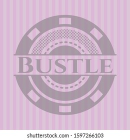 Bustle Pink Emblem Retro Vector Illustration Stock Vector (Royalty Free ...
