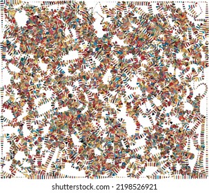 Busy Beehive Like Dense Abstract Pattern Stock Vector (Royalty Free ...