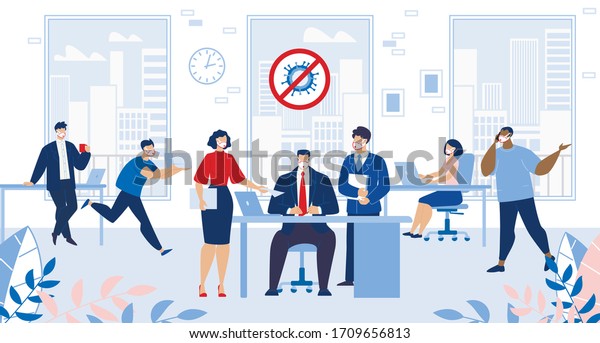 Busy Office Failure Deadline After Covid19 Stock Vector (Royalty Free ...