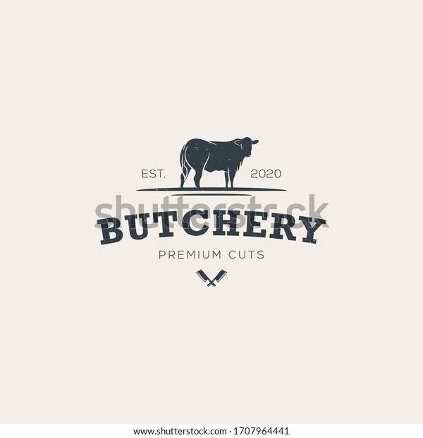 Butchery Logo Design Premium Vector Stock Vector (Royalty Free ...