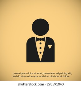 Butler Icon Stock Vector (Royalty Free) 291613250 | Shutterstock