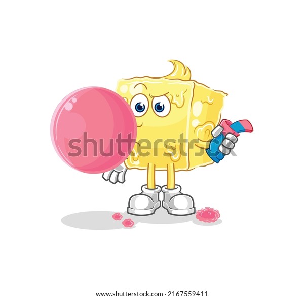 Butter Chewing Gum Vector Cartoon Character: เวกเตอร์สต็อก (ปลอดค่า ...