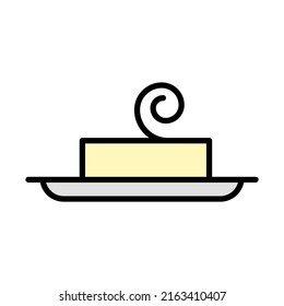 Butter Icon Editable Bold Outline Color Stock Vector (Royalty Free ...