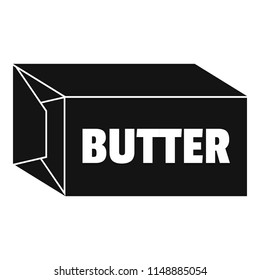 Butter Icon Simple Illustration Butter Vector Stock Vector (Royalty ...