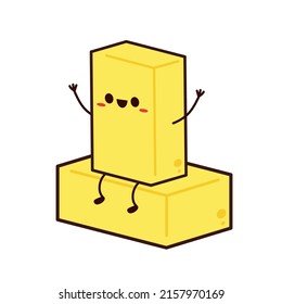 Butter Icon Vector Butter Cartoon Butter Stock Vector (Royalty Free ...