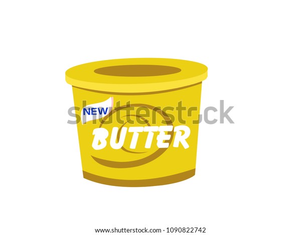 Butter Jar Cartoon Vector Image Stock Vector (Royalty Free) 1090822742 ...