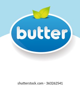 Butter Label Sign Vector Stock Vector (Royalty Free) 363262541 ...