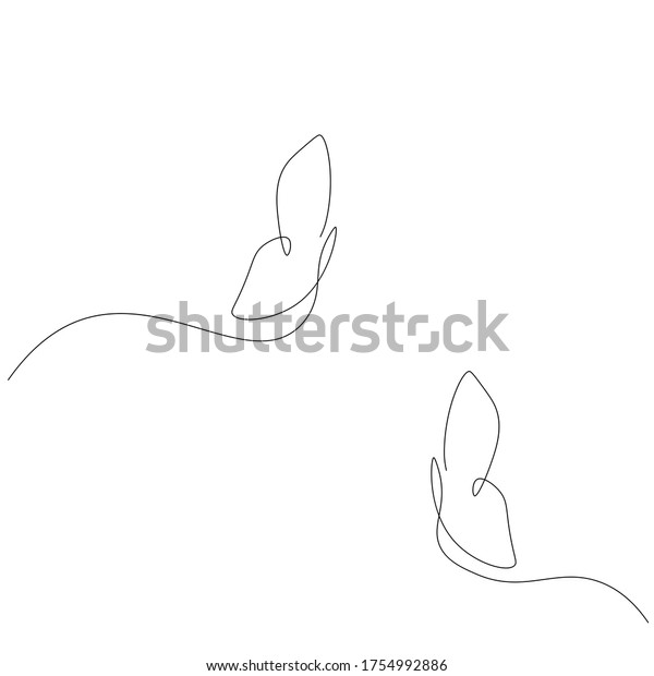 Butterfly Fly Line Drawing Vector Illustration: เวกเตอร์สต็อก (ปลอดค่า ...