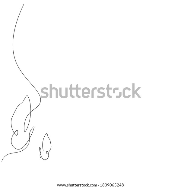 Butterfly Flying Line Drawing Vector Illustration: เวกเตอร์สต็อก (ปลอด ...