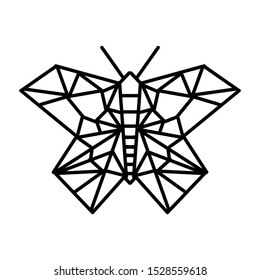Butterfly Geometric Style Vector Illustration Stock Vector (Royalty ...