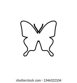 Butterfly Line Icon Vector Illustration Stock Vector (Royalty Free ...