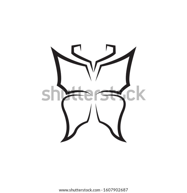 Butterfly Logo Template Vector Illustration Stock Vector Royalty Free