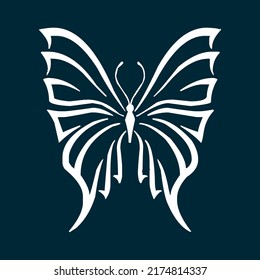 Icône silhouette vectorielle Papillon. symbole vectoriel : image ...