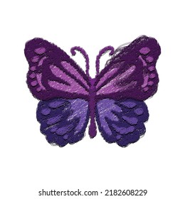 Butterfly Vector Sketch Illustration Scribble Art Stock Vector (Royalty ...