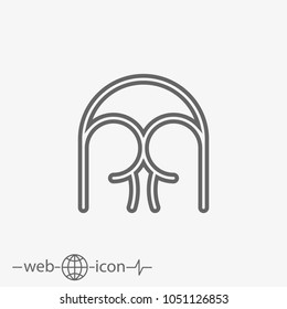 Buttocks Vector Icon Stock Vector (Royalty Free) 1051126853 | Shutterstock