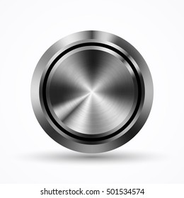 Button Metal Texture Chrome Steel Vector: เวกเตอร์สต็อก (ปลอดค่า ...