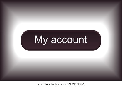 Button Site My Account Icon Vector Stock Vector (Royalty Free ...