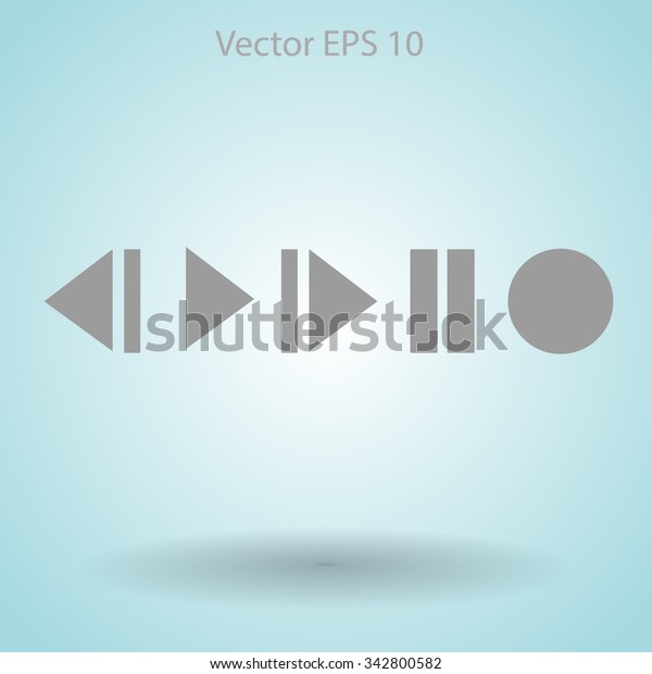 Buttons Music Playback Vector Illustration Stock Vector (Royalty Free ...