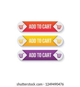 Buy Button Icon Add Cart Button Stock Vector (Royalty Free) 1249490476 ...