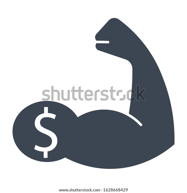 Buying Power On White Background Financial Stock Vector (Royalty Free ...