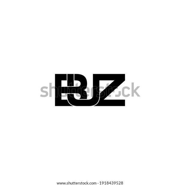 Buz Letter Original Monogram Logo Design Stock Vector (Royalty Free ...