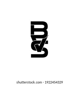 Bvs Letter Original Monogram Logo Design Stock Vector (Royalty Free ...